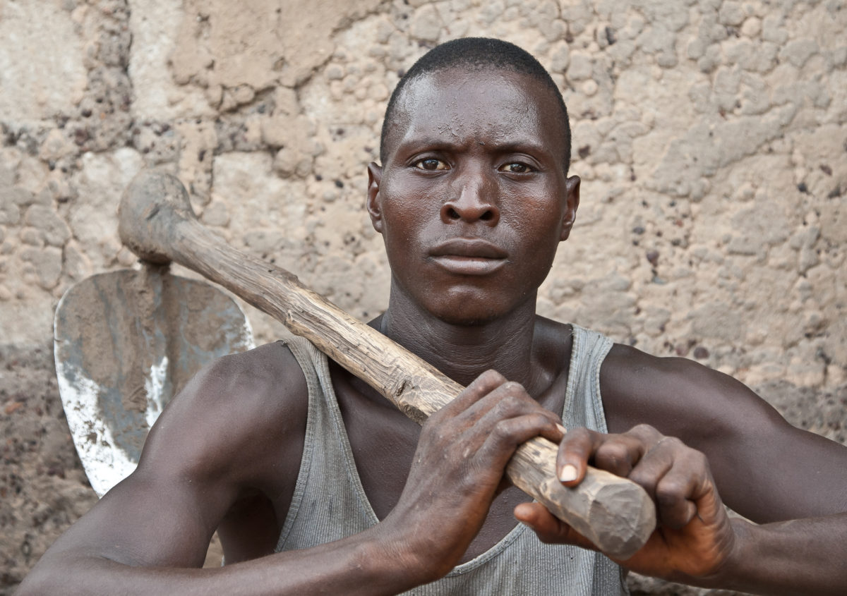 Man with Shovel - IMB