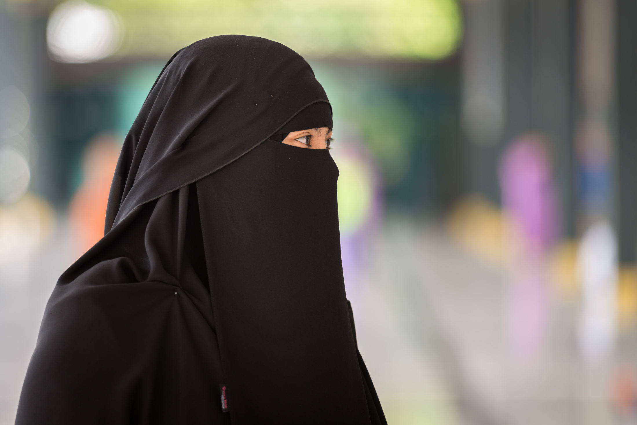 Muslim woman in burka - IMB