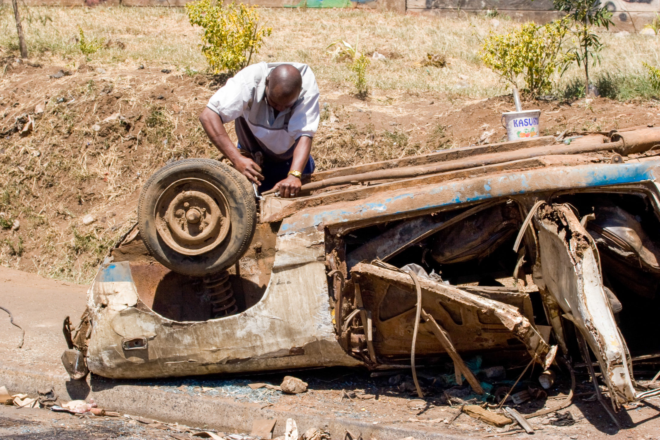 Destroyed Car - IMB