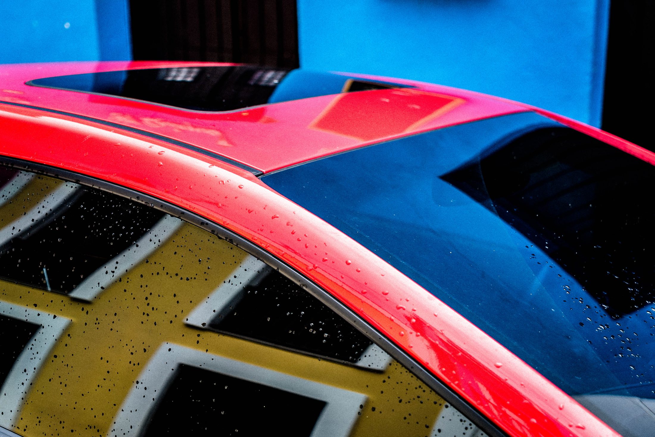 Red Car Reflections - IMB