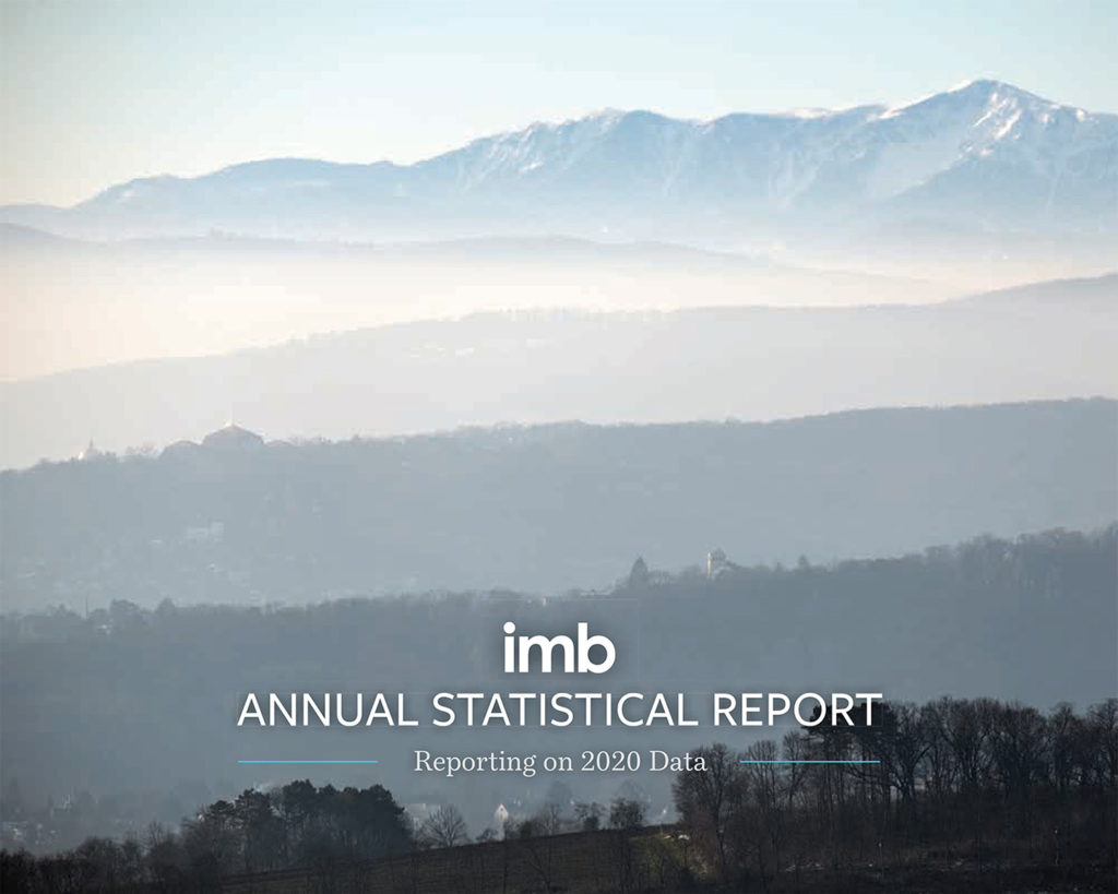2020 Annual Statistical Report cover - IMB